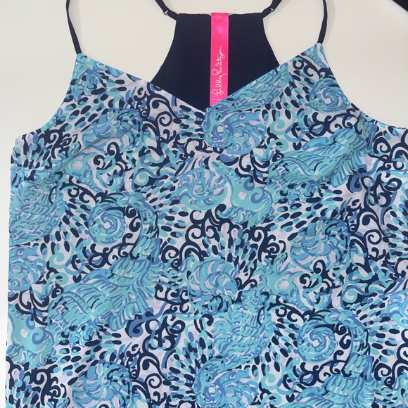 Lilly Pulitzer | Tops | Lilly Pulitzer Navy And Light Blue Patterned ...